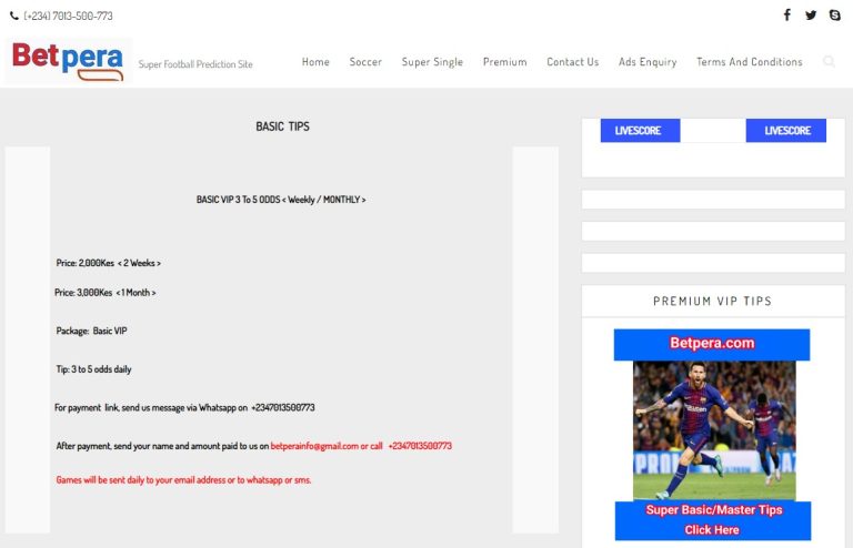 Betpera in Kenya: The Best Free Football Prediction Site